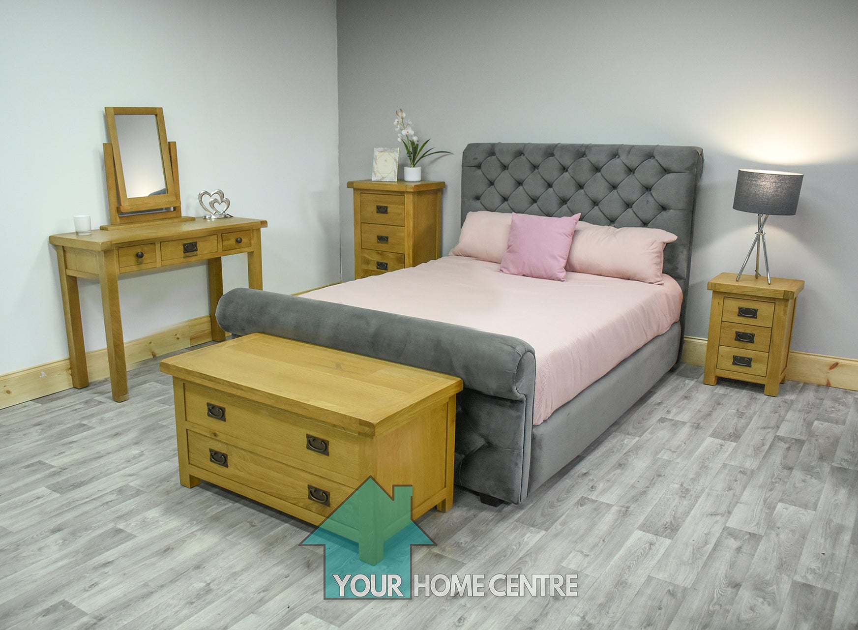 The Charleston Sleigh Bed Frame — Glasgow Bed Centre