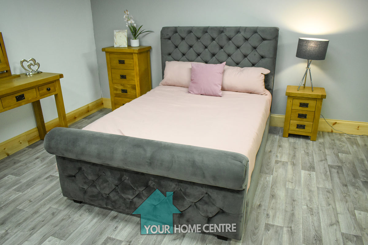The Charleston Sleigh Bed Frame — Glasgow Bed Centre